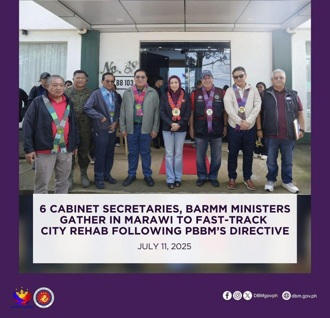 Anim na miyembro ng gabinete, BARMM ministers, nagtipon sa Marawi para ...